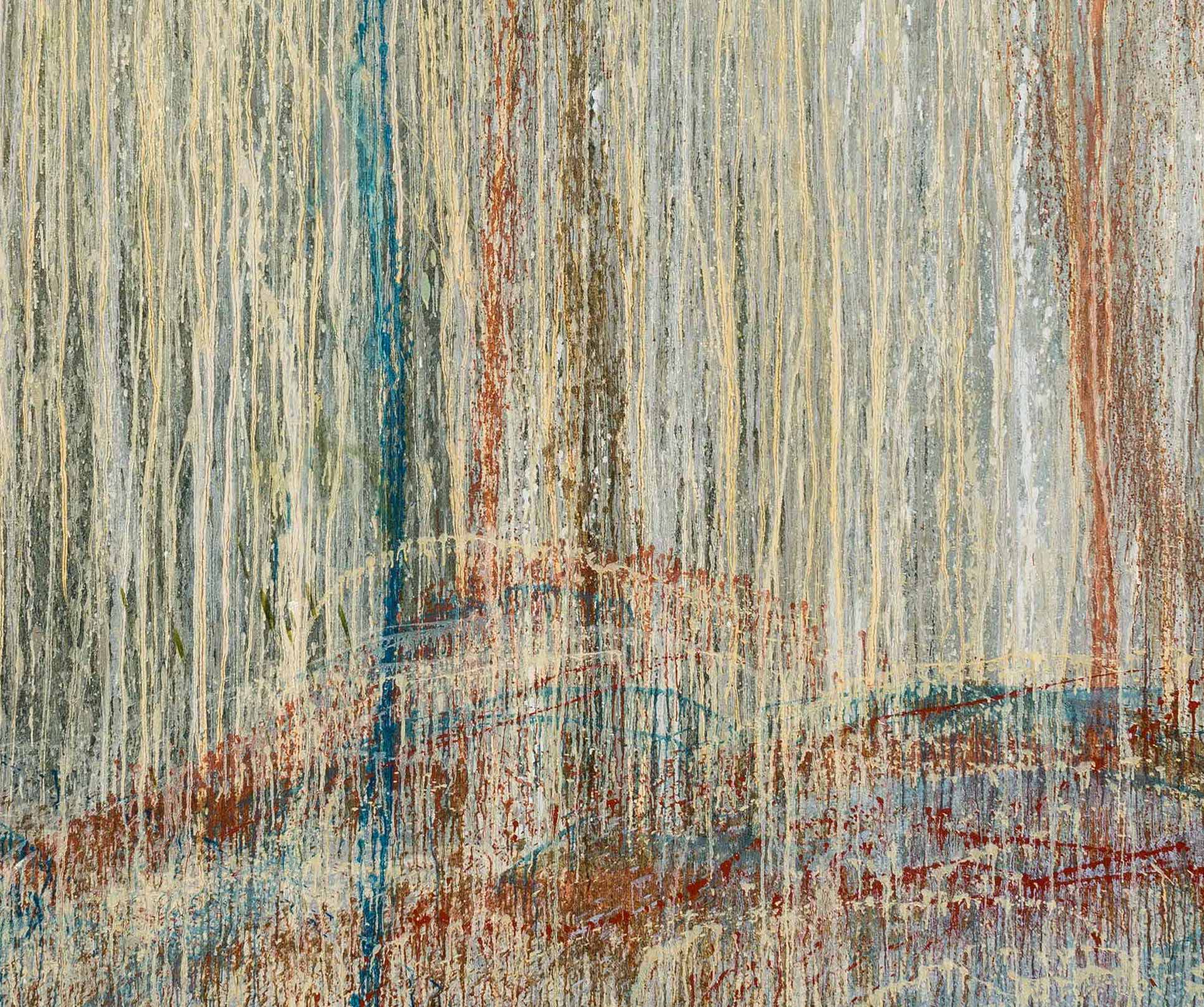 Pat Steir's Red, Blue and Silver Waterfall, 1989 - Lévy Gorvy